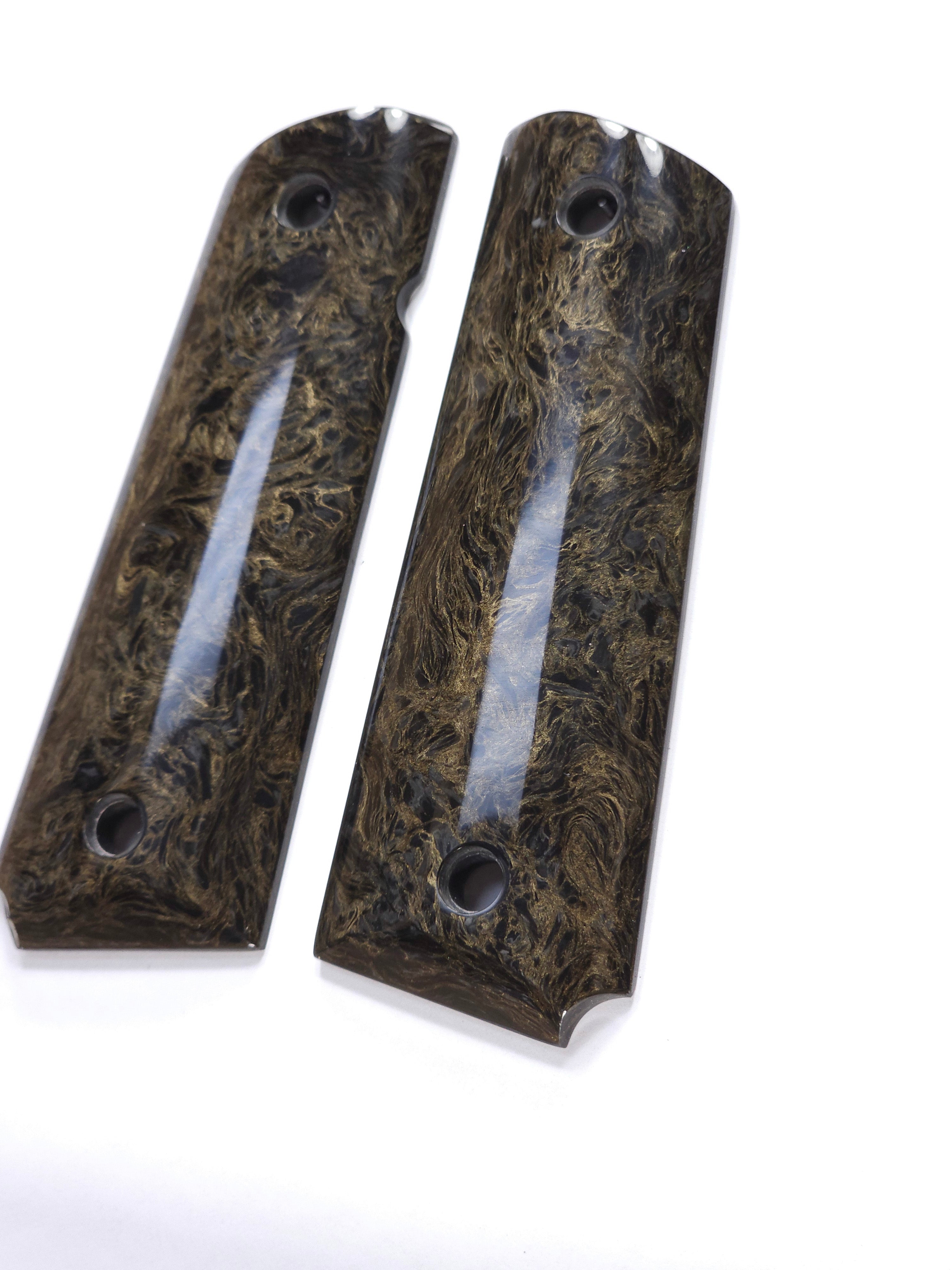 Gold Infused Carbon Fiber 1911 Grips (Full Size) – LS Grips