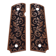 Cherry Inked Floral 1911 Grips (Full Size) – LS Grips