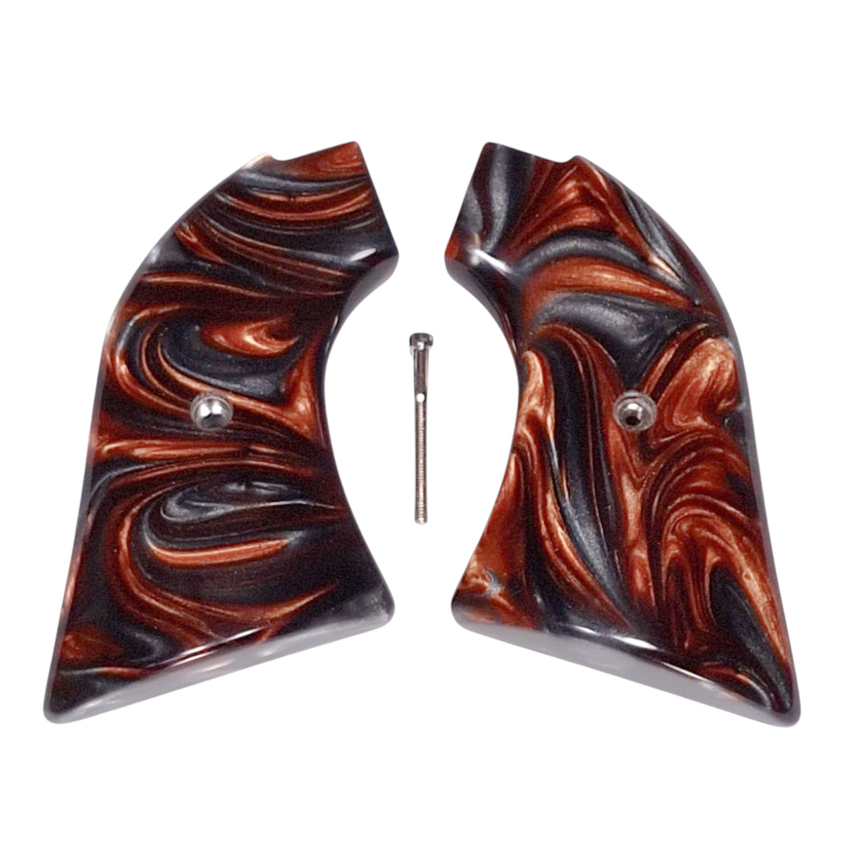 Copper & Silver Pearl Heritage Rough Rider Grips — LS Grips