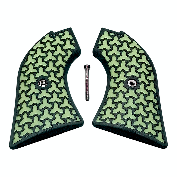 Glow in the Dark & Black Fusion Printed Heritage Rough Rider Grips — LS ...