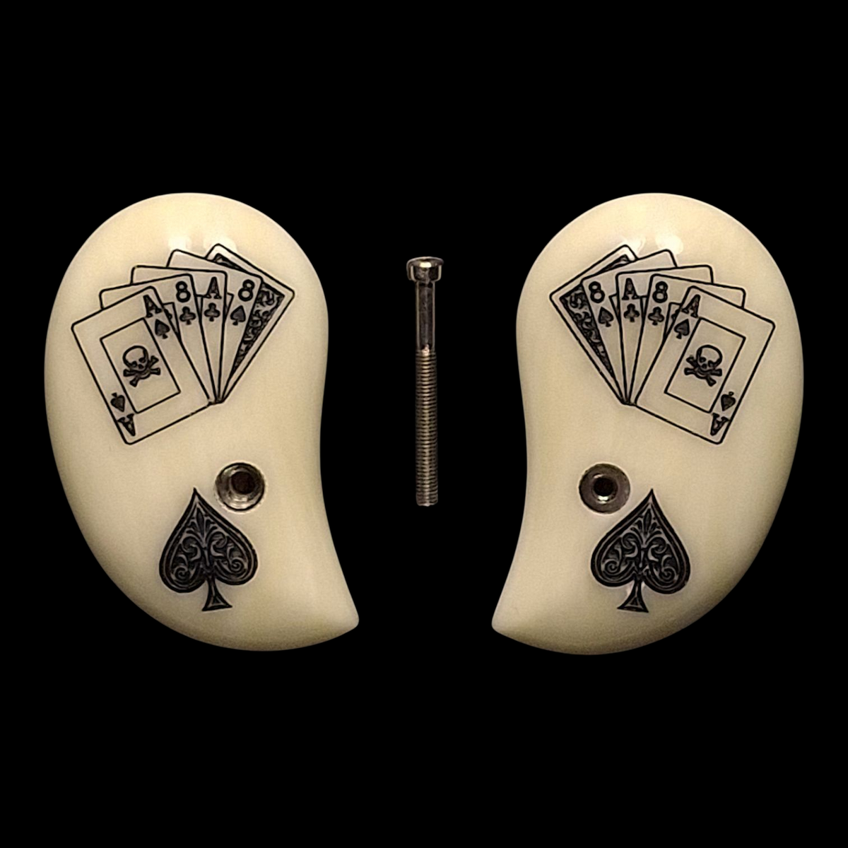 Faux Ivory Dead Man's Hand Standard Bond Arms Derringer Grips — LS Grips