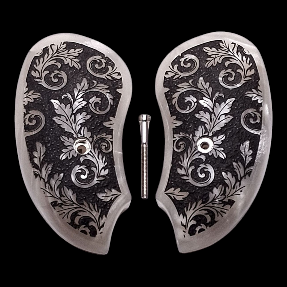 Pearl Floral Scroll Extended Bond Arms Derringer Grips — LS Grips