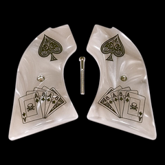 Pearl Dead Man's Hand Heritage Rough Rider Grips – LS Grips