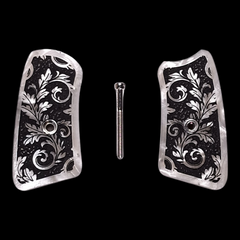 Pearl Floral Scroll Ruger Sp101 Grip Inserts – LS Grips