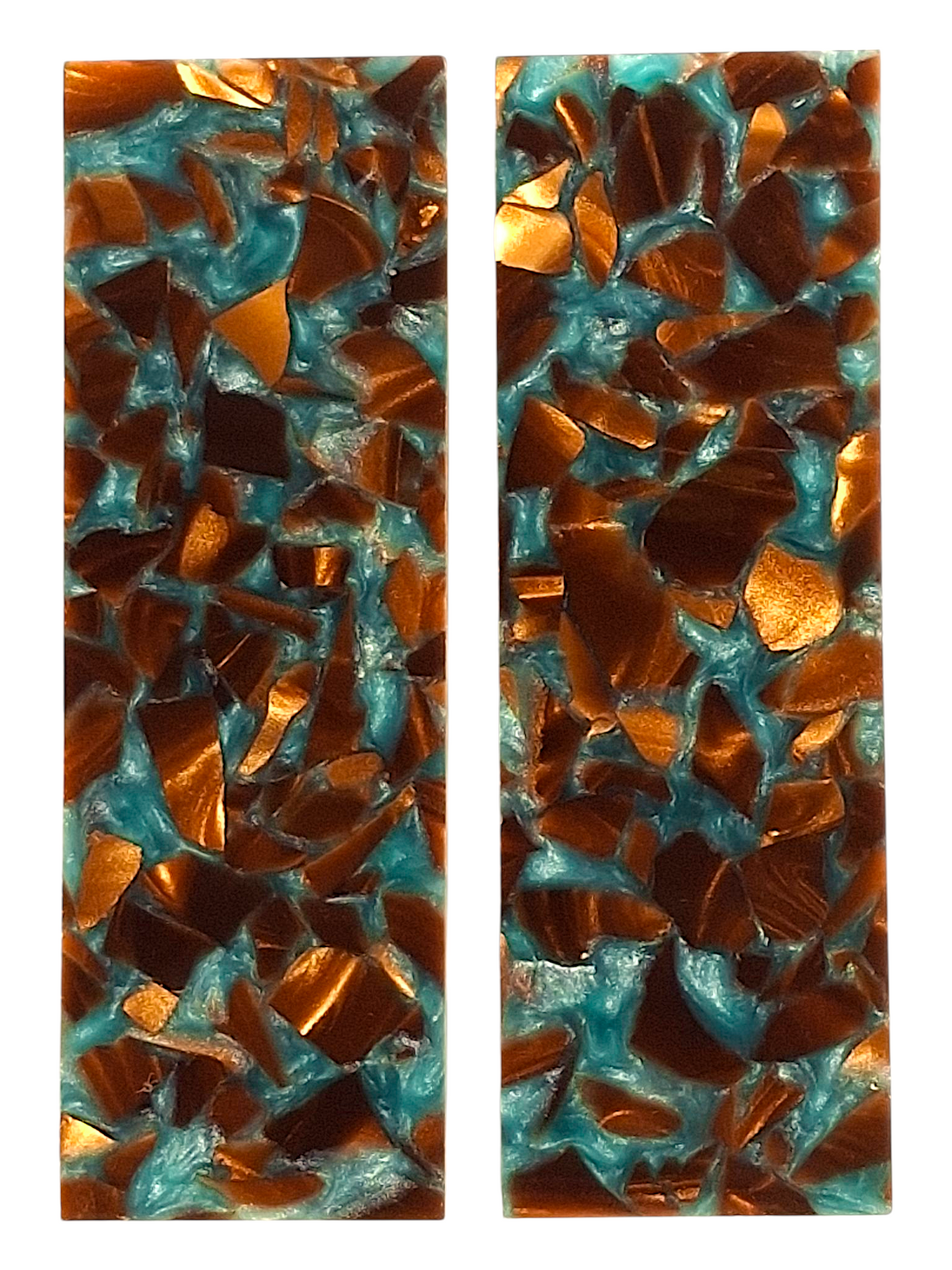 Turquoise & Copper Terrazzo Pearl Scale Sets — LS Grips