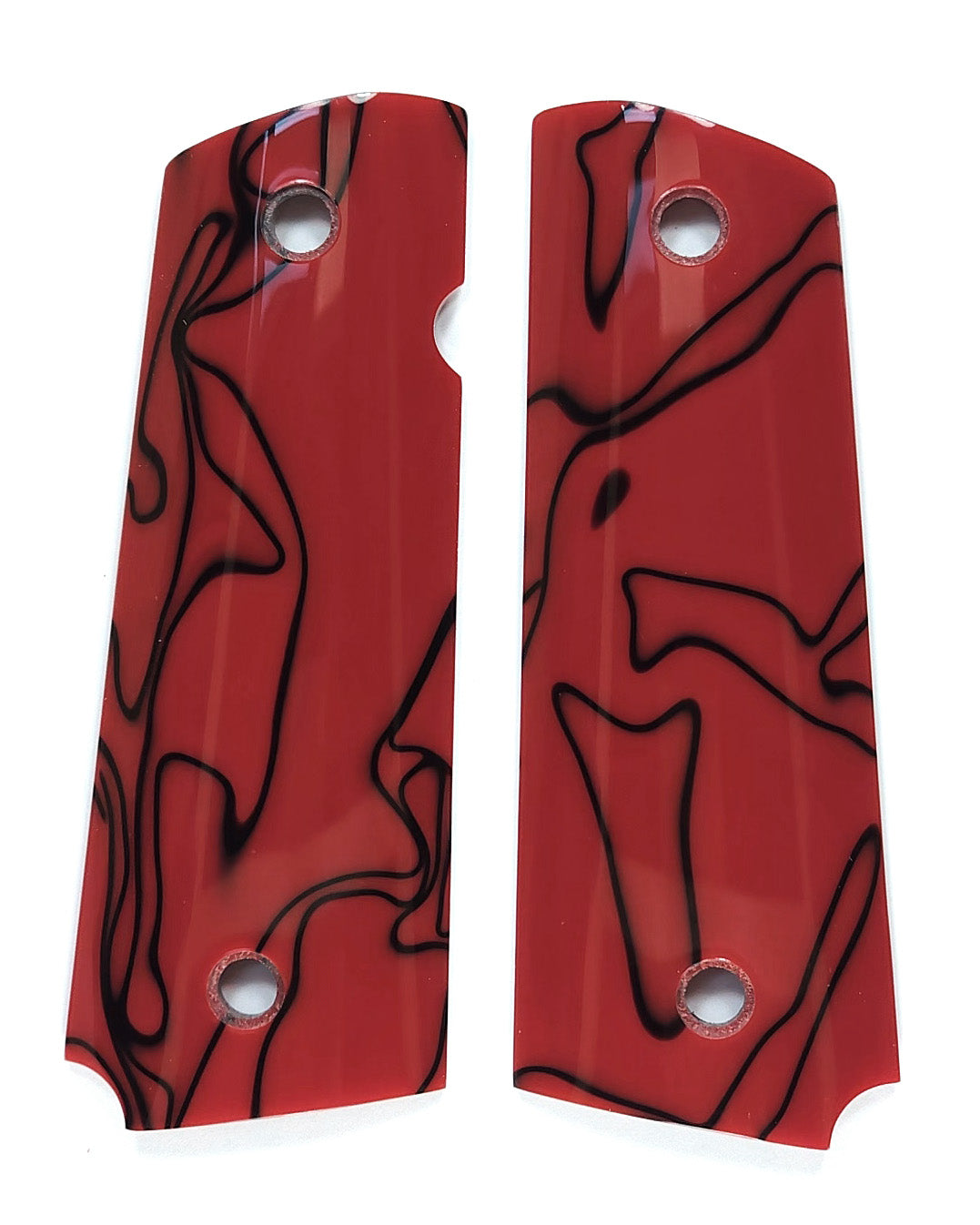 Red Kirinite 1911 Grips (Full Size) — LS Grips